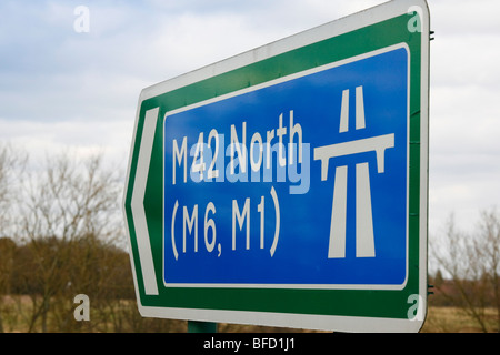 Motorway Sign Stock Photo - Alamy