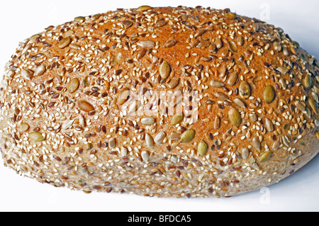 Organic whole grain seeded loaf of bread Stock Photo - Alamy