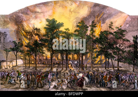 NEW YORK: DRAFT RIOTS 1863. /nLeaders of rioting mob during the New ...