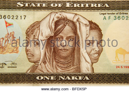 Eritrean money, nakfa, Eritrea Stock Photo: 28582379 - Alamy
