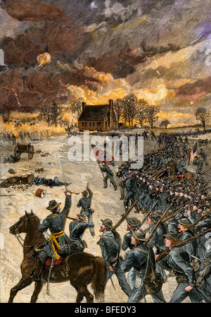 1800s 1860s GENERAL STONEWALL JACKSON IN CAMP PRAYING WITH HIS MEN ...