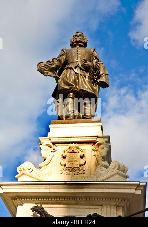 Monument to Samuel de Champlain, founder of the City of Quebec, Place ...