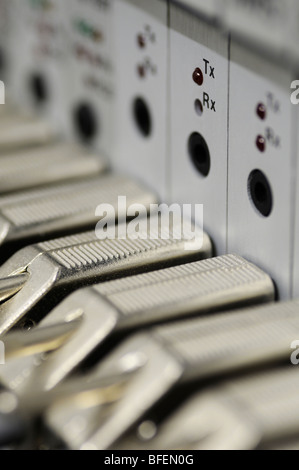 Rack of circuit boards with plug couplers Stock Photo - Alamy