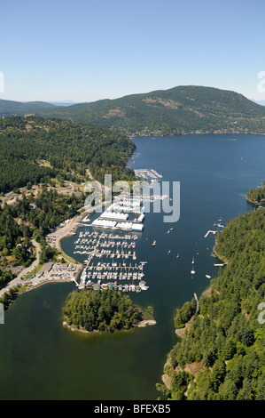 Aerial photo of Maple Bay and Maple Bay Marina, Vancouver Island ...