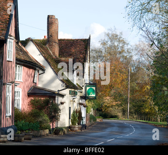 The Peacock Inn pub, Chelsworth, Suffolk, England traditional historic ...
