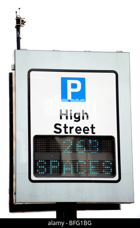 Generic high street parking sign Stock Photo - Alamy
