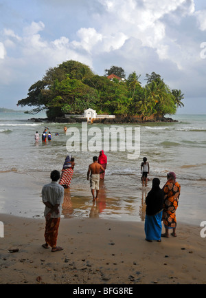 Taprobane Island Weligama Bay Southern Province Sri Lanka Stock Photo ...