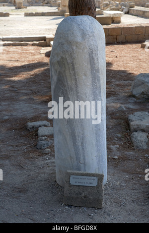 St. Paul's Pillar in Paphos, Cyprus. Iconic Stone Stock Photo - Alamy