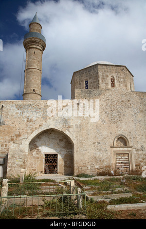 Cami-i-Kebir Mosque in the old town of paphos, on the mediterranean ...