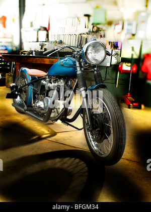Custom built motorcycle Stock Photo - Alamy