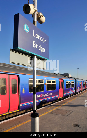 First Capital Connect Commuter Train at Peterborough Station late at ...