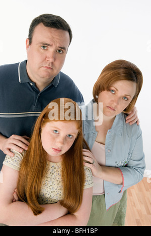 sad family of three Stock Photo: 103924595 - Alamy