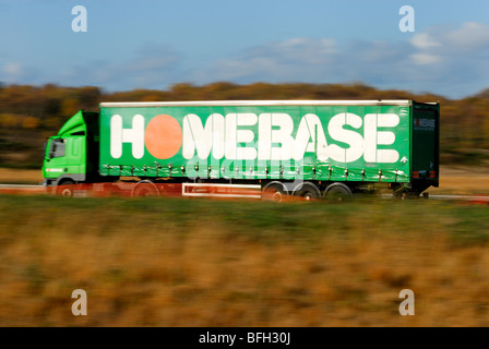 Homebase delivery lorry Stock Photo - Alamy