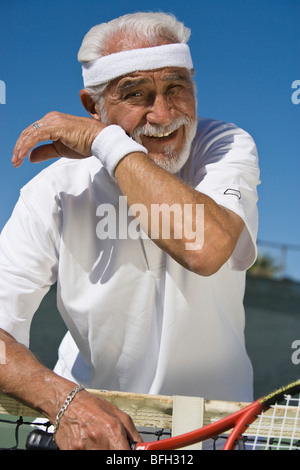 Tennis player sweating Stock Photo - Alamy