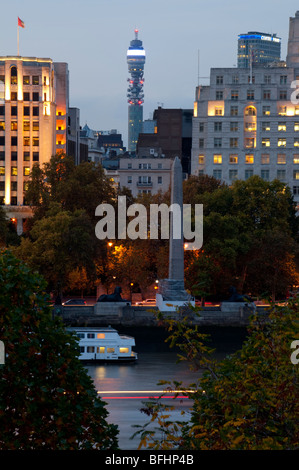 Telecom Tower at dusk London Stock Photo - Alamy