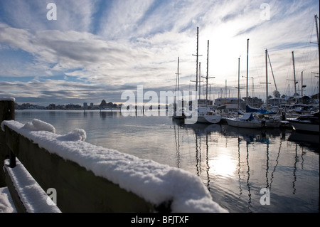 Seldom seen snow in Victoria, British Columbia, Canada Stock Photo - Alamy