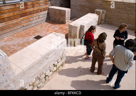 The Synagogue Prayer room beside the Mikvah ( Jewish Bath ) entrance ...