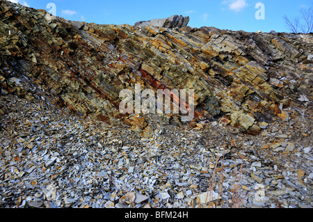 Shale outcrop, Oklahoma, USA Stock Photo - Alamy