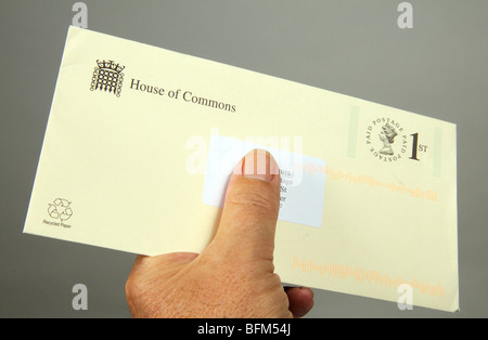 1st class stamp on envelope Stock Photo - Alamy