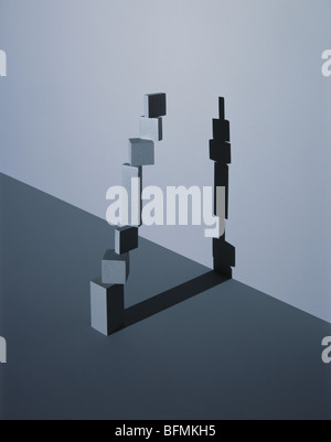 Illustration of Blocks and the Shadows Stock Photo - Alamy