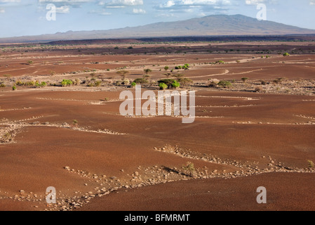 Kenya, Marsabit, Mount Kulal. Mount Kulal is divided into two by an ...