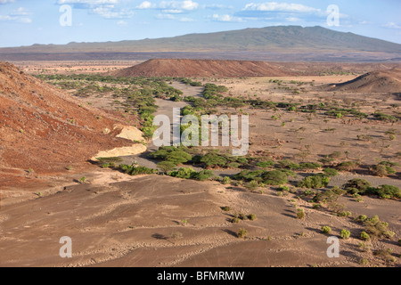 Kenya, Marsabit, Mount Kulal. Mount Kulal is divided into two by an ...