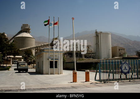 Cement Quarry works Ras Al Khaimah UAE Cementation Stock Photo - Alamy