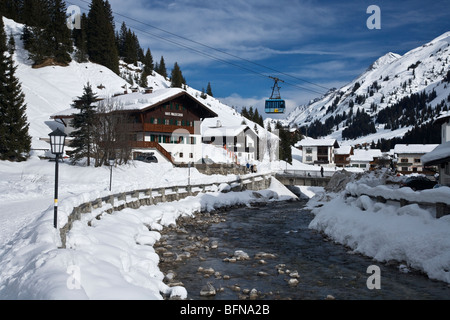 Gondola or Ski Lift in Lech, Austria at winter Stock Photo - Alamy