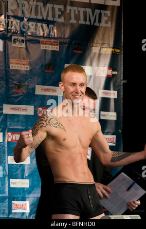 A boxer at his weigh in a day before his fight Stock Photo: 26904867 ...