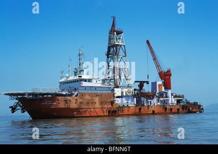 Ship for oil exploration, India, Asia Stock Photo - Alamy