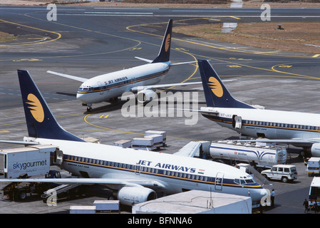 Jet Airways Aircrafts parked at CST airport ; Santacruz ; Bombay now ...