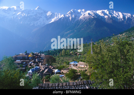 Winter landscape, Kalpa, Kinnaur, Himachal Pradesh, India Stock Photo ...