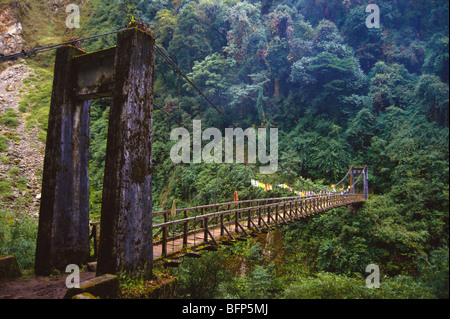 Old bridge, Yoksam Yoksum, Sikkim, India, Asia Stock Photo - Alamy