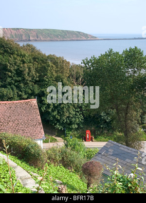 Filey Brigg, Filey, seaside resort, North Yorkshire, UK at sunrise ...