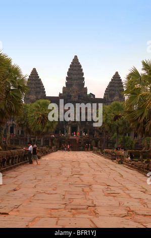 Main Entrance to Angkor Wat, the City of Temples, a Hindu-Buddhist ...