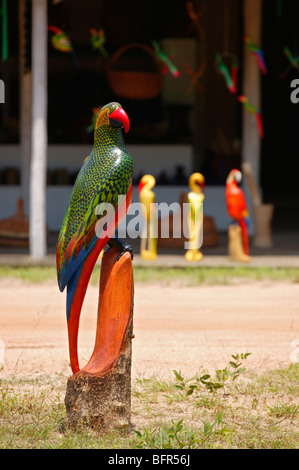 African roadside curios craft stall and stallholders, Zimbabwe, Africa ...