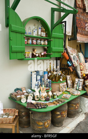dh Kritsa AGIOS NIKOLAOS GREECE CRETE Tourist shops display of Cretan ...