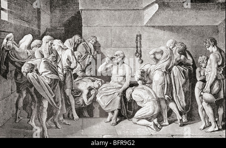 Death of Socrates by drinking hemlock poison. Socrates c. 469 - 399 BC ...
