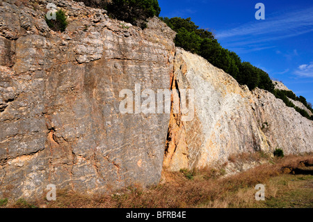 Limestone outcrop, Oklahoma, USA Stock Photo - Alamy