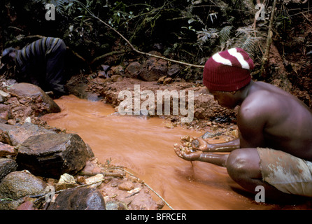 Gold miner Mimosa mining area Stock Photo - Alamy