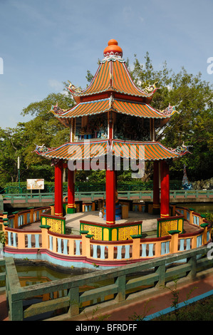 Main Pagoda and Fish Pond, Garden Kiosk or Pavilion, Tiger Balm Gardens ...