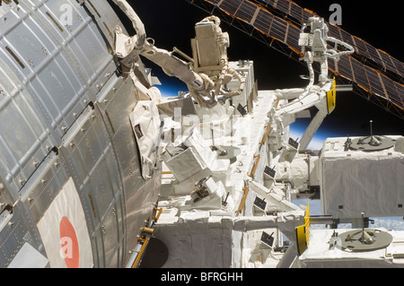 International Space Station ISS close up view Stock Photo - Alamy