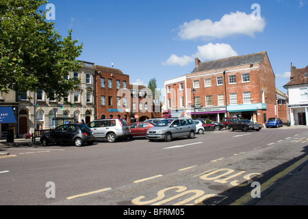 Wimborne Minster town square, Dorset, England Stock Photo - Alamy