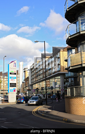 The Centre Feltham Shopping sign, Feltham, London Borough of Hounslow ...
