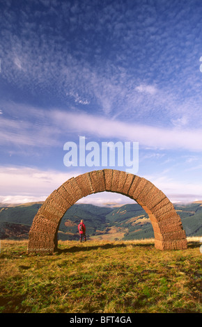 Striding Arches sculpture by the artist Andy Goldsworthy at Cairnhead ...
