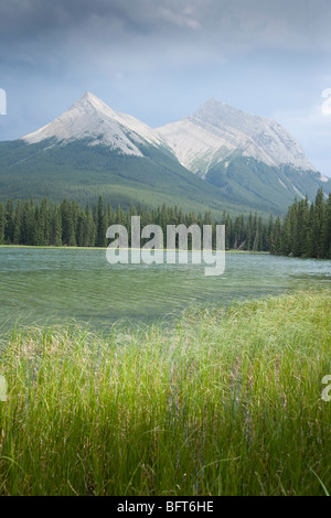 Storm Over Beaver Lake, Queen Elizabeth Ranges, Jasper, Alberta, Canada ...