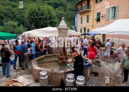 Celebration of the village of Saint MArtin. People are dressed with ...