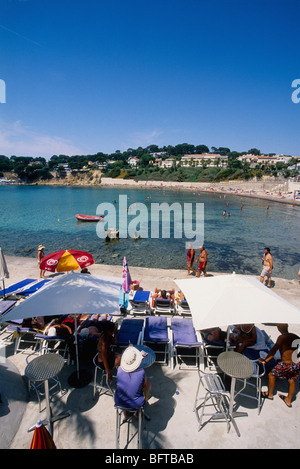 The beach of Portissol near Sanary Stock Photo - Alamy
