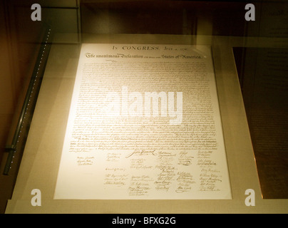 US Declaration of Independence; The original Declaration of ...
