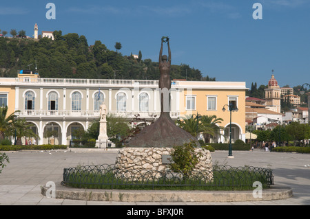 zante town zakynthos solomos square statue of liberty . zante tow ...